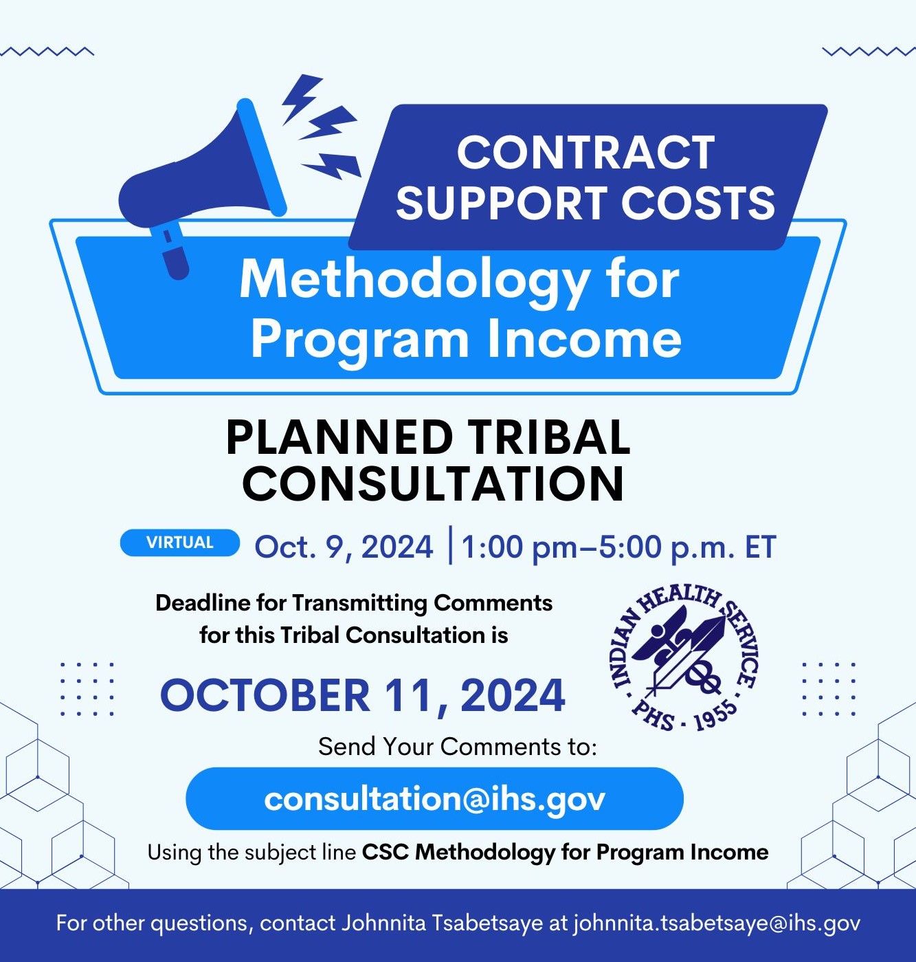 October 3, 2024: IHS Updates for Tribes and Tribal and Urban Indian ...